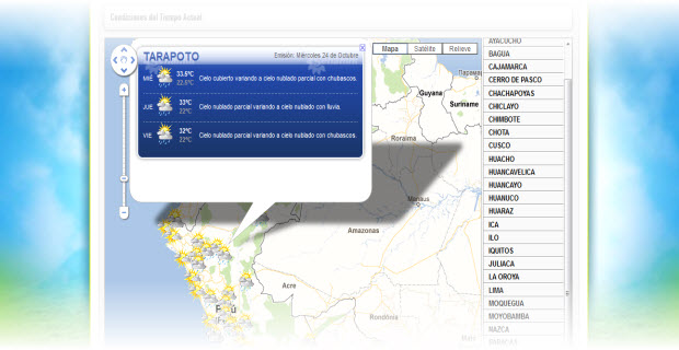 ¿Cómo saber el estado del tiempo y el clima en el Perú?Viajero Peruano
